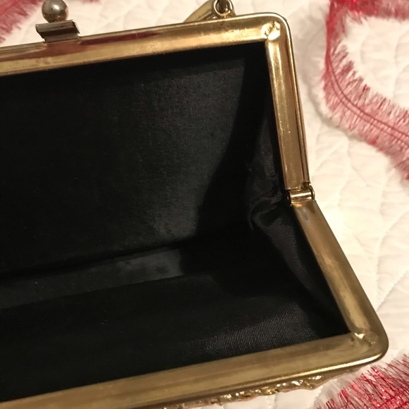 Bags | Vintage Gold Metallic Mini Party Purse Clutch | Poshmark